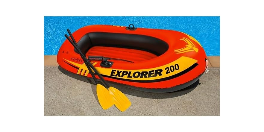 INTEX Explorer 200 Inflatable Boat Set