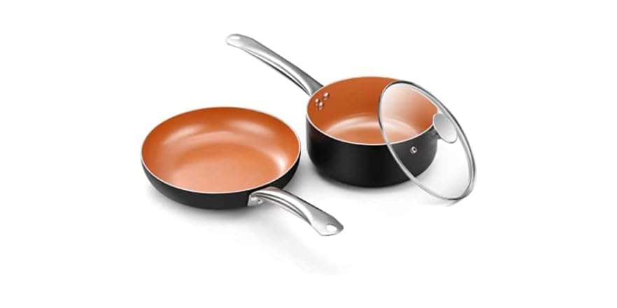 CSK Copper Nonstick Cookware Set