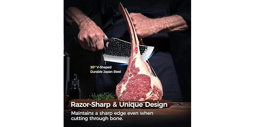 Meat Cleaver Butcher Knife Set