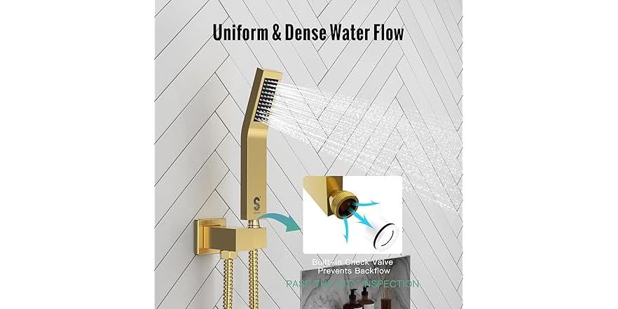 SR SUN RISE Brushed Gold Shower System