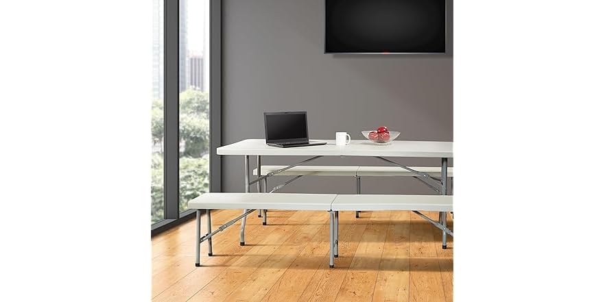 Office Star Folding Table Set 3pc