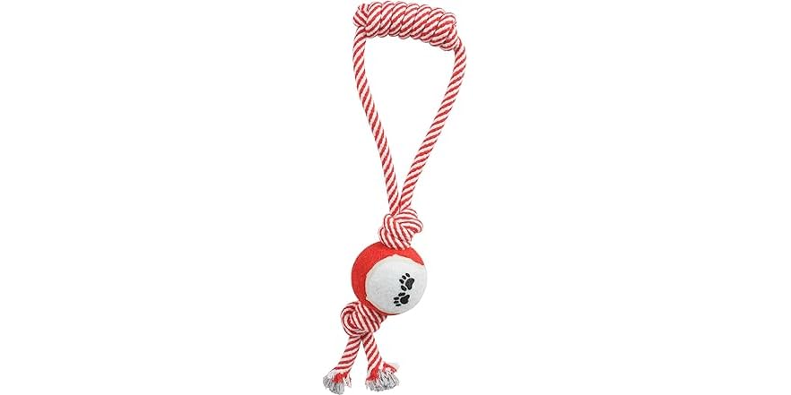 Pet Life Pull Away Rope and Tennis Ball