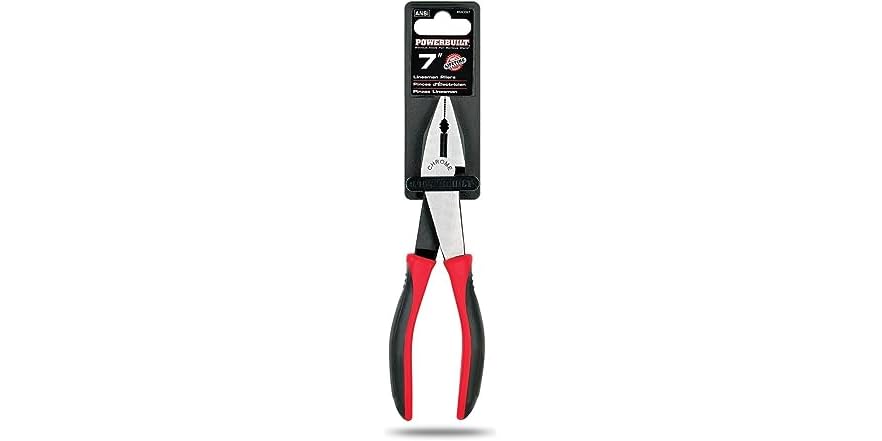 Powerbuilt 640391 7-Inch Linesman Pliers