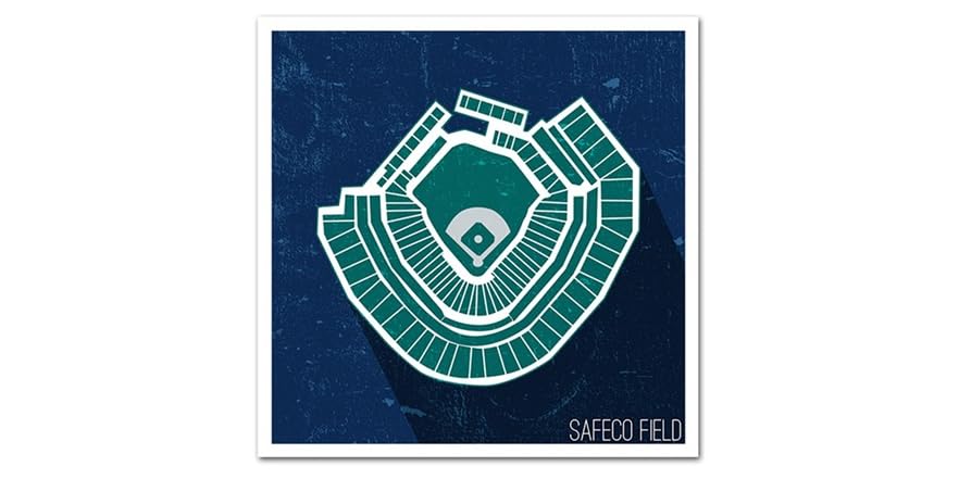 MLB Stadium Seating Map Poster, 2 Sizes