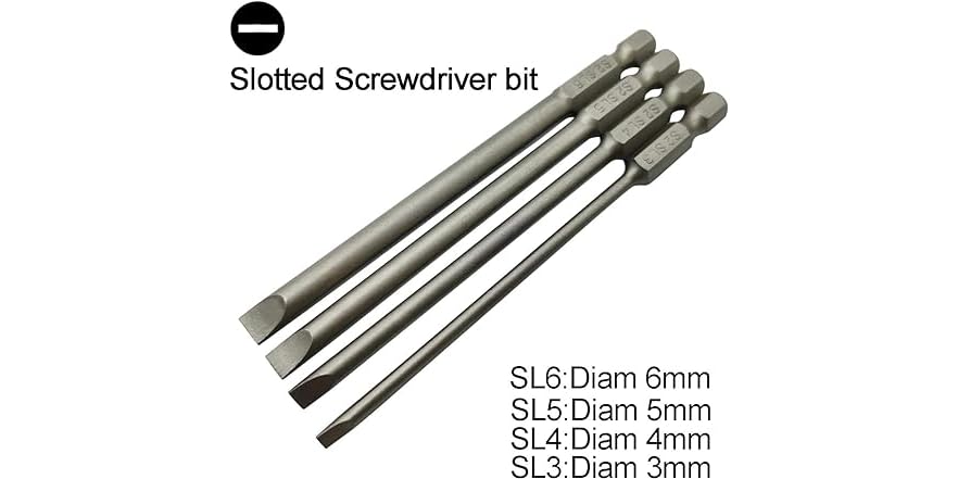 Long Slotted and Cross Driver Bit Sets