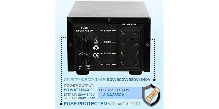 Pyramid Step Up and Down Voltage Converter (Open Box)