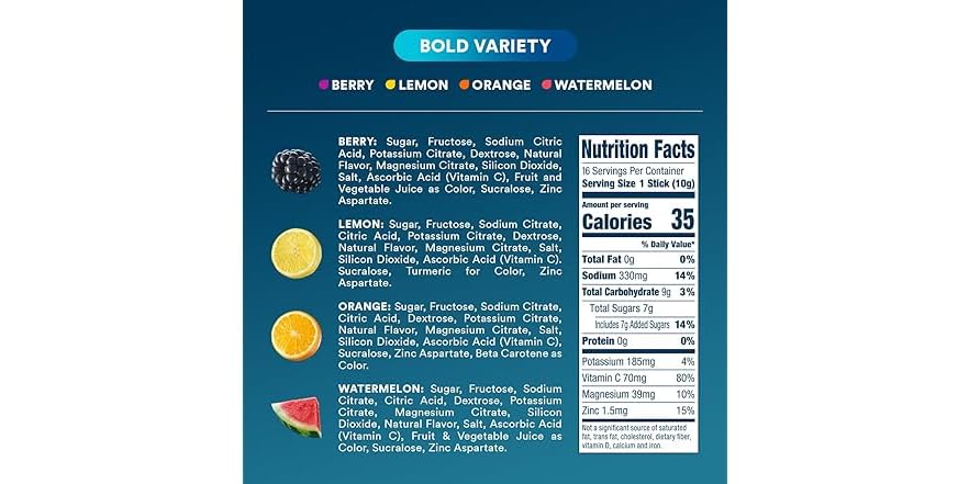 (16 pk) DripDrop Hydration - Bold Variety Pack