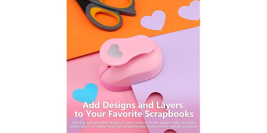 2 Inch Heart Shaped Hole Punch