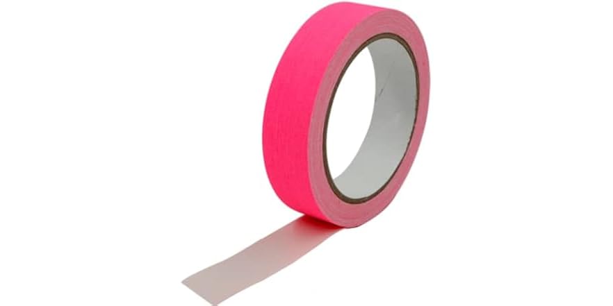 Fluorescent Neon Pink Gaffer Tape 3 Pack