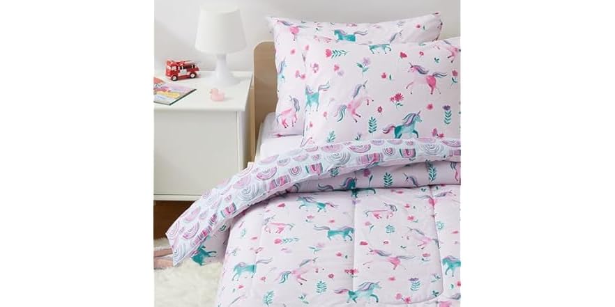 Amazon Basics Kids' 3 Piece Comforter Set