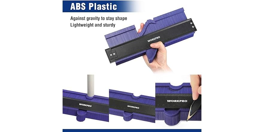 WORKPRO 10" and 6-Sided Angle Measuring Tool Kit