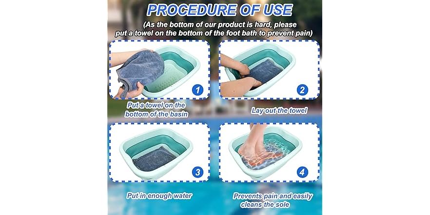 Collapsible Pool Foot Wash Tray