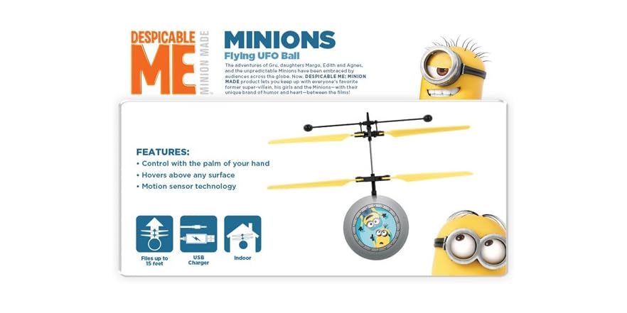Despicable Me Minions IR UFO Ball Helicopter