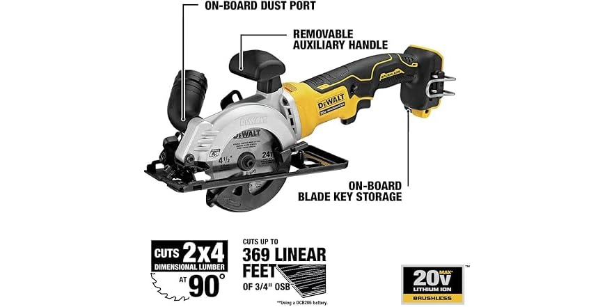 DEWALT DCS571B ATOMIC 20V MAX* Circular Saw