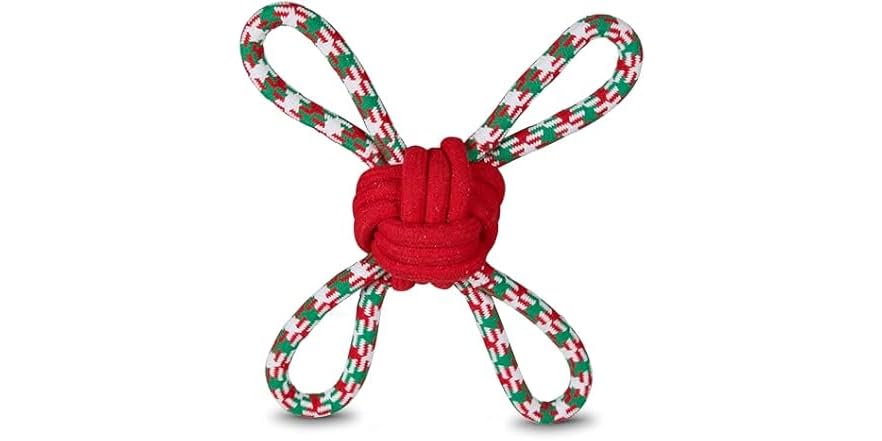 Bow Wow Pet Knotted Butterfly Rope Dog Tug