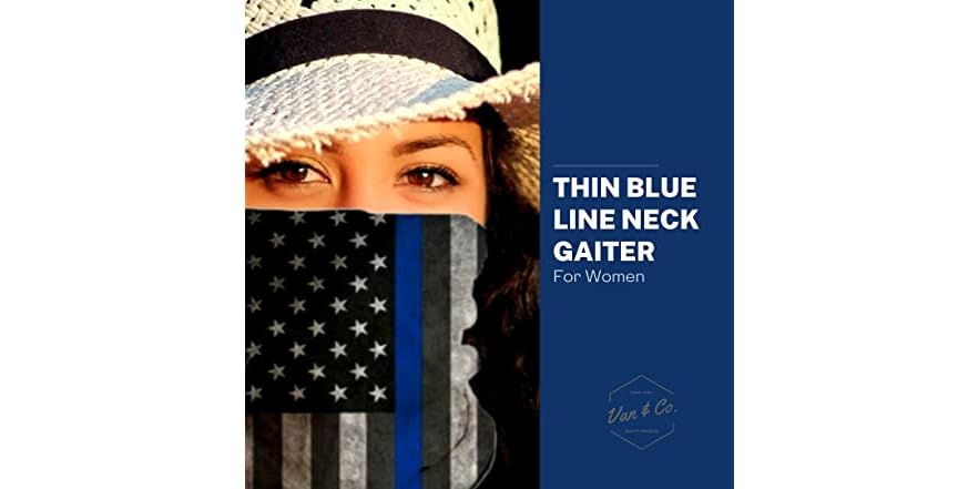 Van & Company Thin Blue Line Face Mask