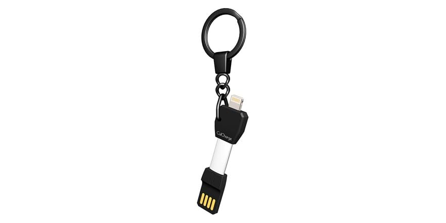 Keychain Lightning to USB MFI Cable