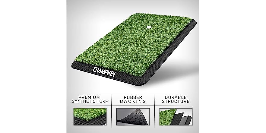 CHAMPKEY Premium Turf Golf Hitting Mat