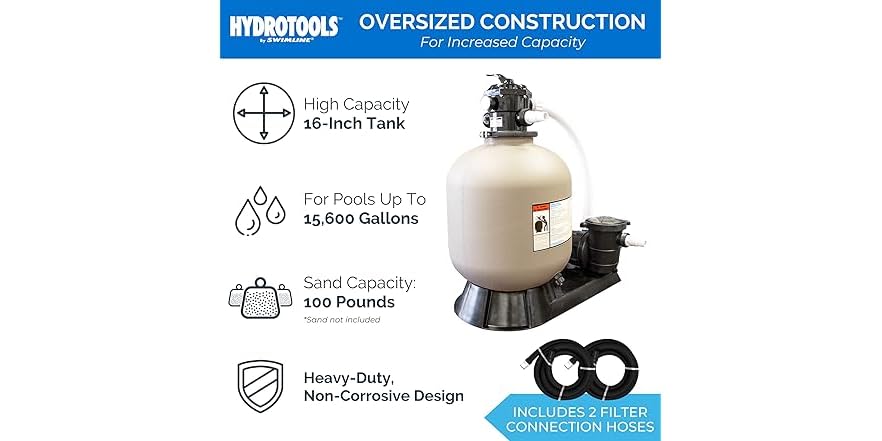 SWIMLINE HYDROTOOLS 16 Inch Sand Filter