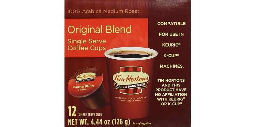 Tim Hortons Original Blend K-Cups, 12-Count