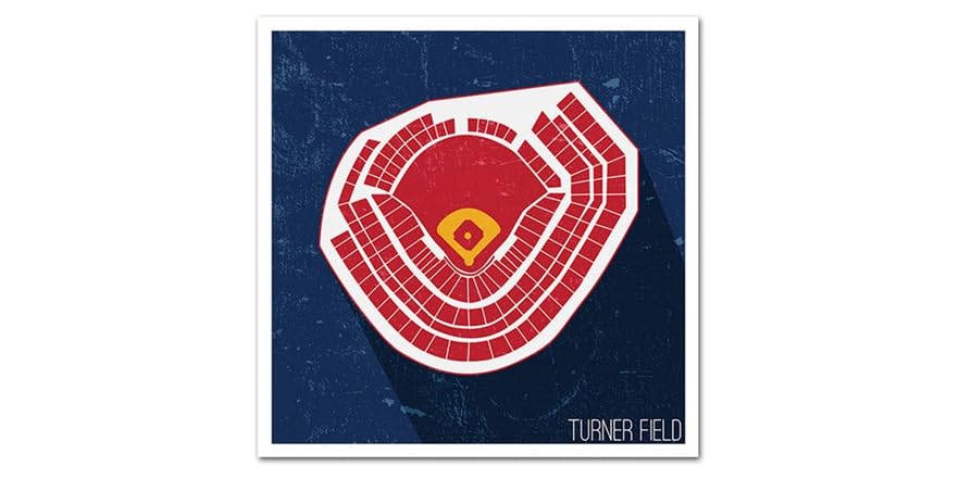 MLB Stadium Seating Map Poster, 2 Sizes