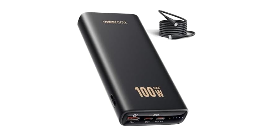 VEEKTOMX 20,000mAh Fast Charge Laptop Power Bank