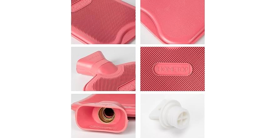 Rubber Hot Water Bladder (2 Liters, Red)