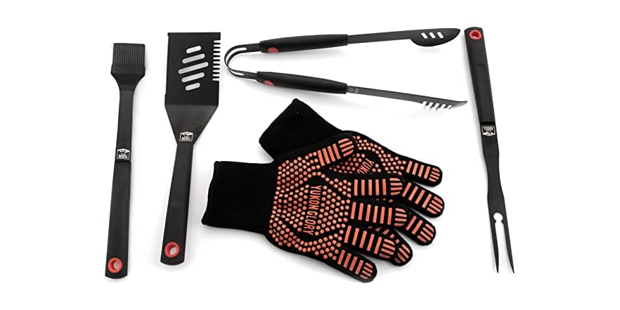 Yukon Glory Heavy Duty 5-Piece Grilling Tools Set
