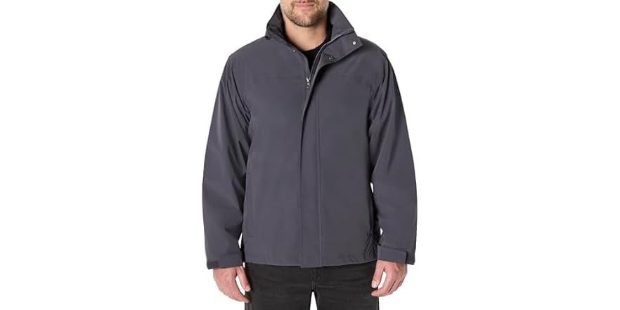 Amazon Essentials Mens Packable Rain Jacket