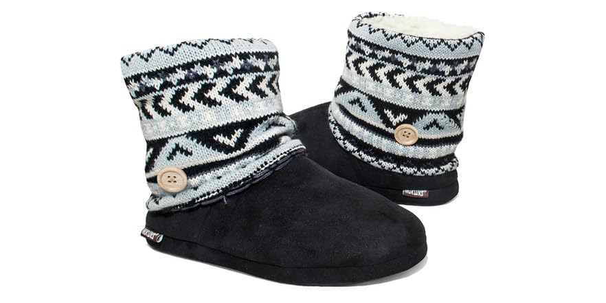 Women's Short Cuff Bootie, Aztec Fairisle