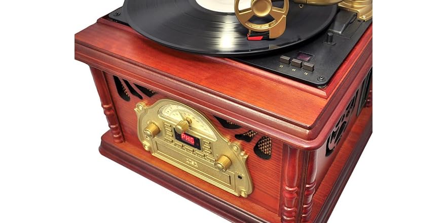 Classical Trumpet Horn Turntable/Phonograph