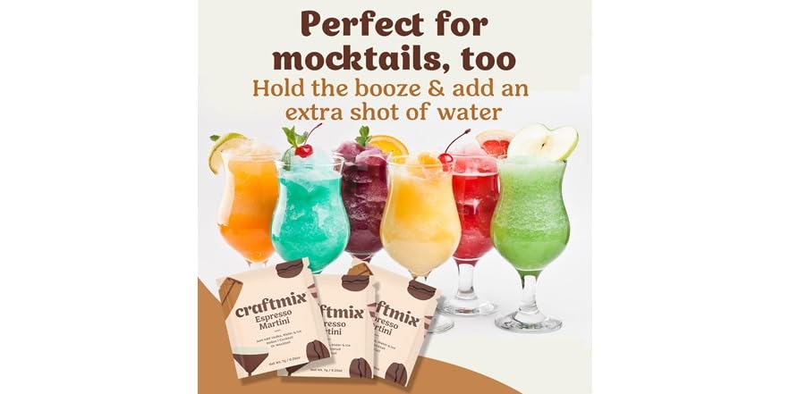 (36 ct) Craftmix Cocktail Mixers Espresso Martini