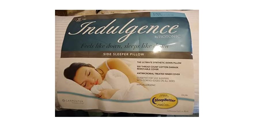 Isotonic Indulgence Side Sleeper Pillow
