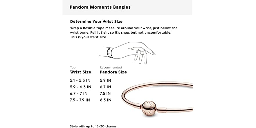 Pandora 587132-19 19cm, 7.5 inches Pandora PANDORA Rose Ba (Open Box)