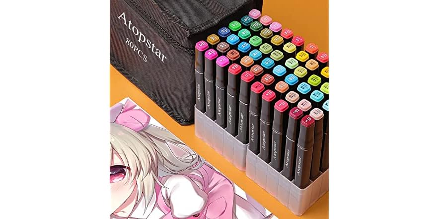 ATOPSTAR 80 Colors Alcohol Markers