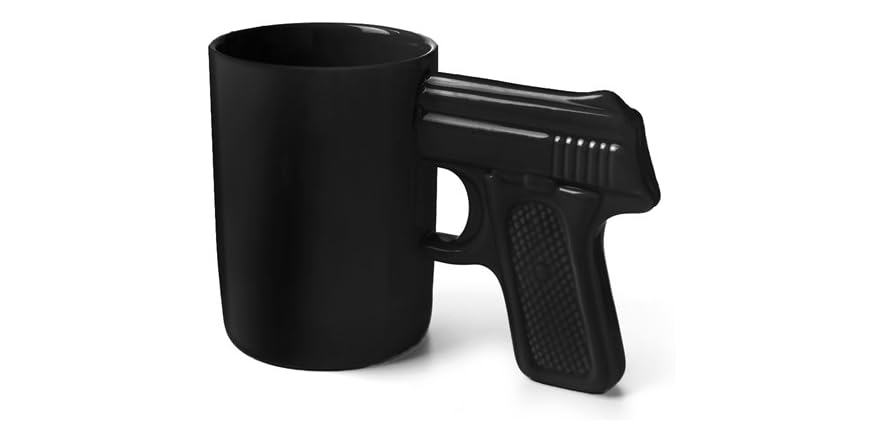 AGS Brands Black & Pink Gun Mug - 2pk