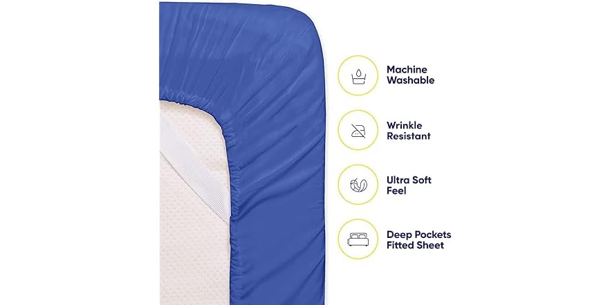 Queen Sheets Royal Blue - 6 Piece