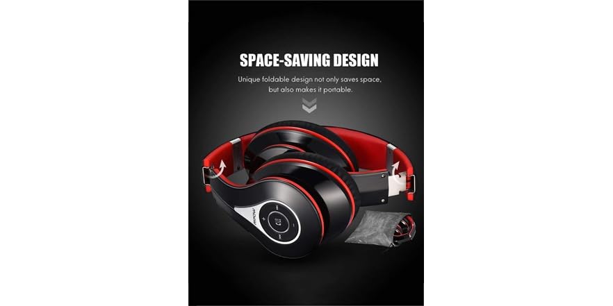 MPOW 059 Bluetooth Headphones - Bláck/Red