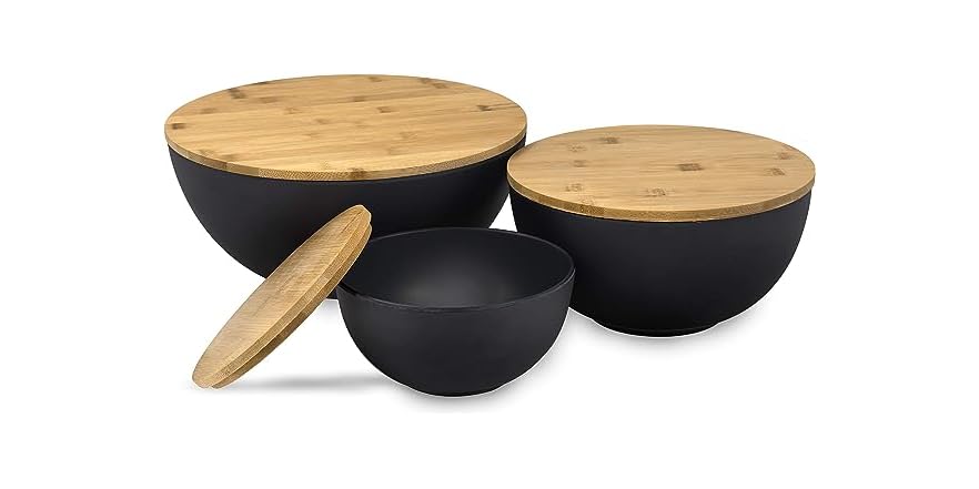 Bremel Home Salad Bowl with Lid Set of 3