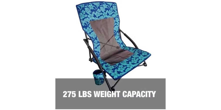 Collapsible Blue Beach Chair