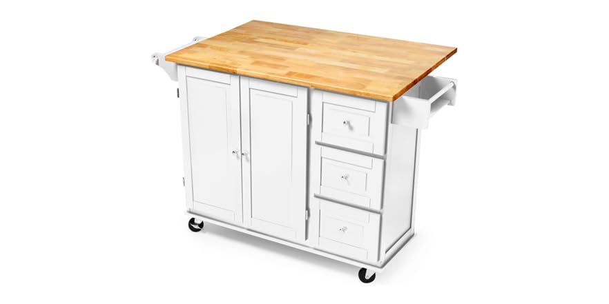 Three Drawer Kitchen Cart (3 Colors)