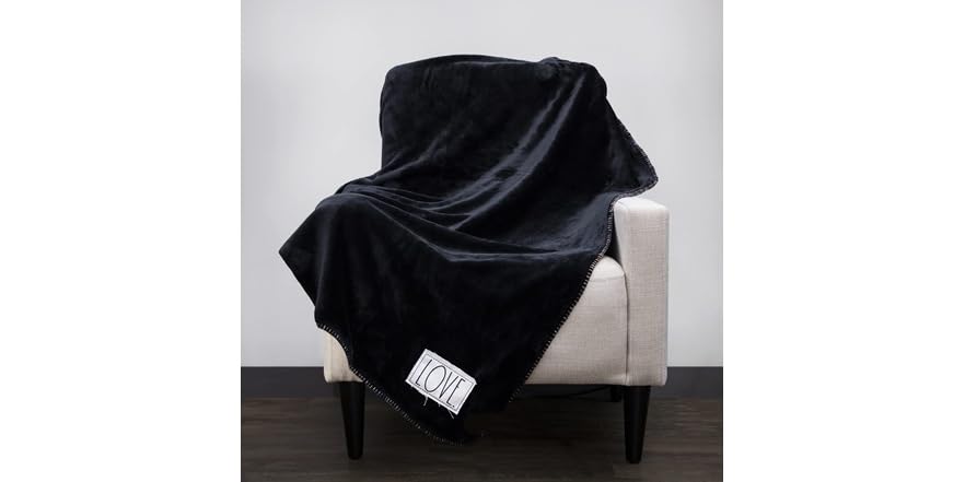 Rae Dunn Decorative Plush Throw Blanket