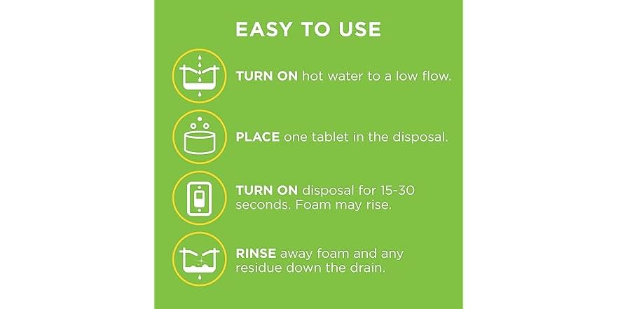 (6-Pack) Affresh Garbage Disposal Cleaner, 3 Tablets