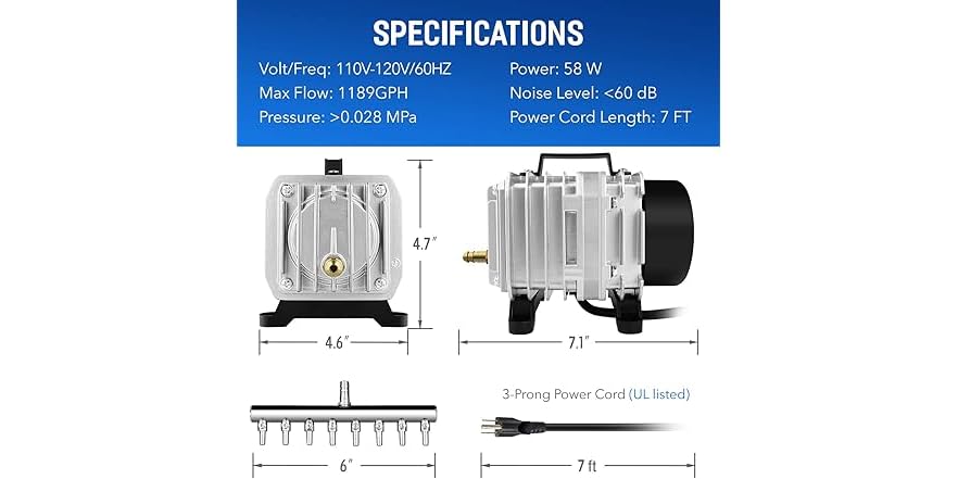 Simple Deluxe Air Pump w/Adjustable Air Flow