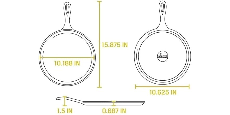 Lodge L9OG3 Logic Round Griddle