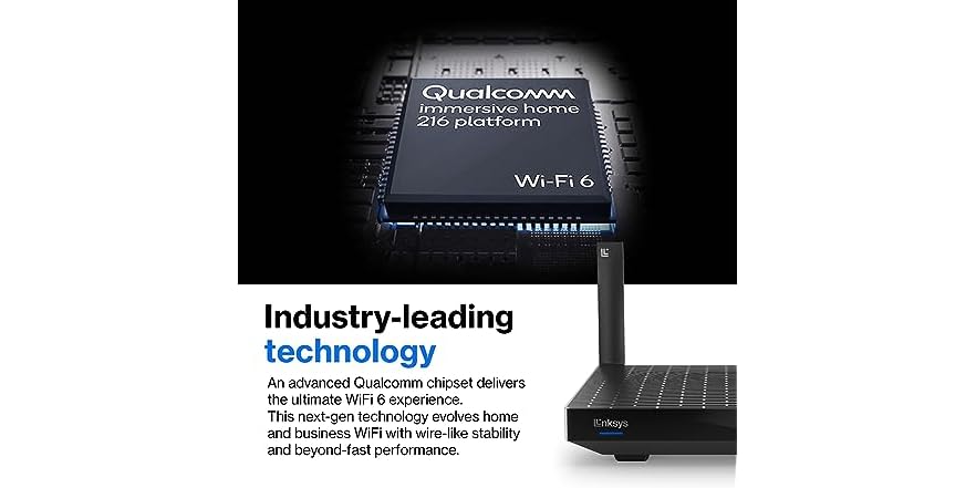 Linksys Mesh Wifi 6 Router, Dual-Band (Open Box)