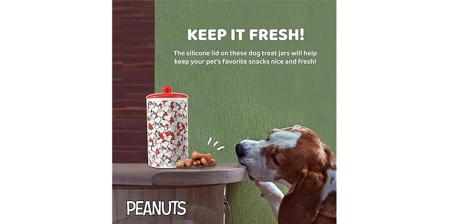 Peanuts for Pets Snoopy Dog Treat Jar