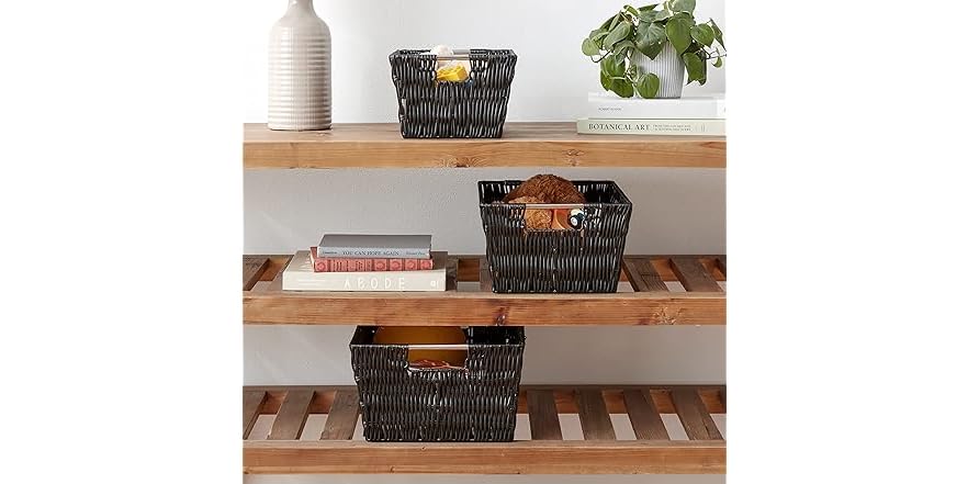 Whitmor Rattique Storage Baskets