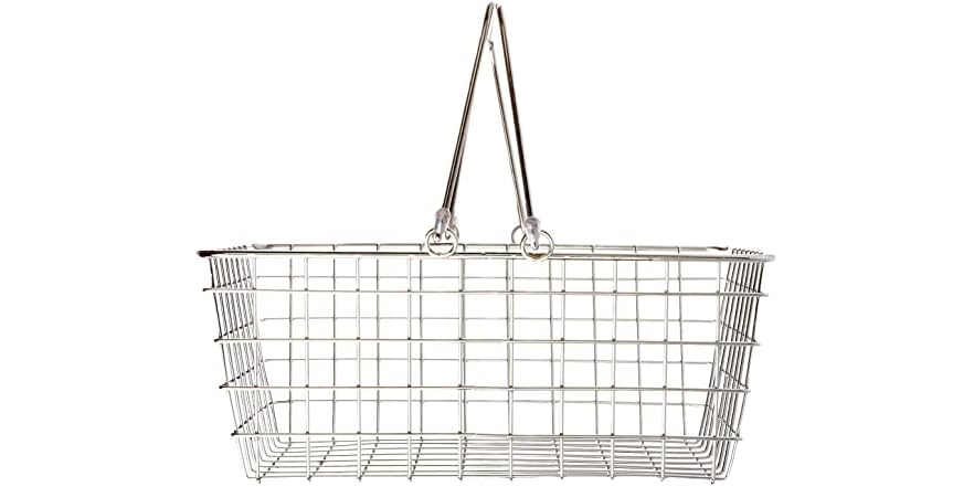 Wire Storage Basket With Handles