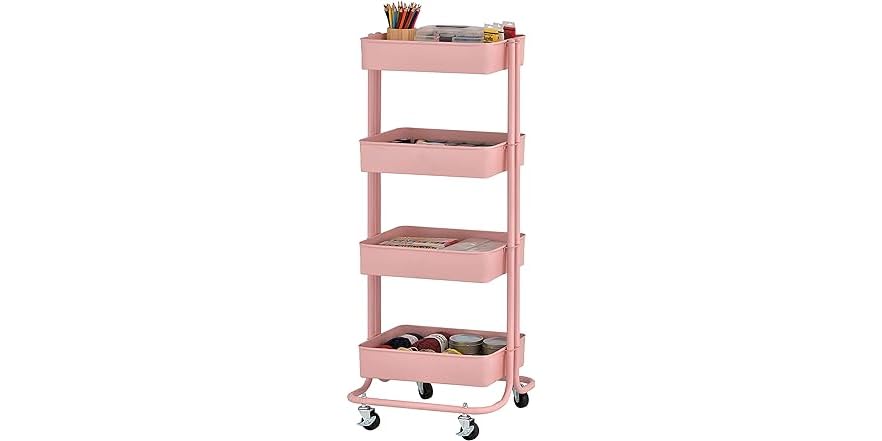 ECR4Kids 4-Tier Rolling Utility Cart